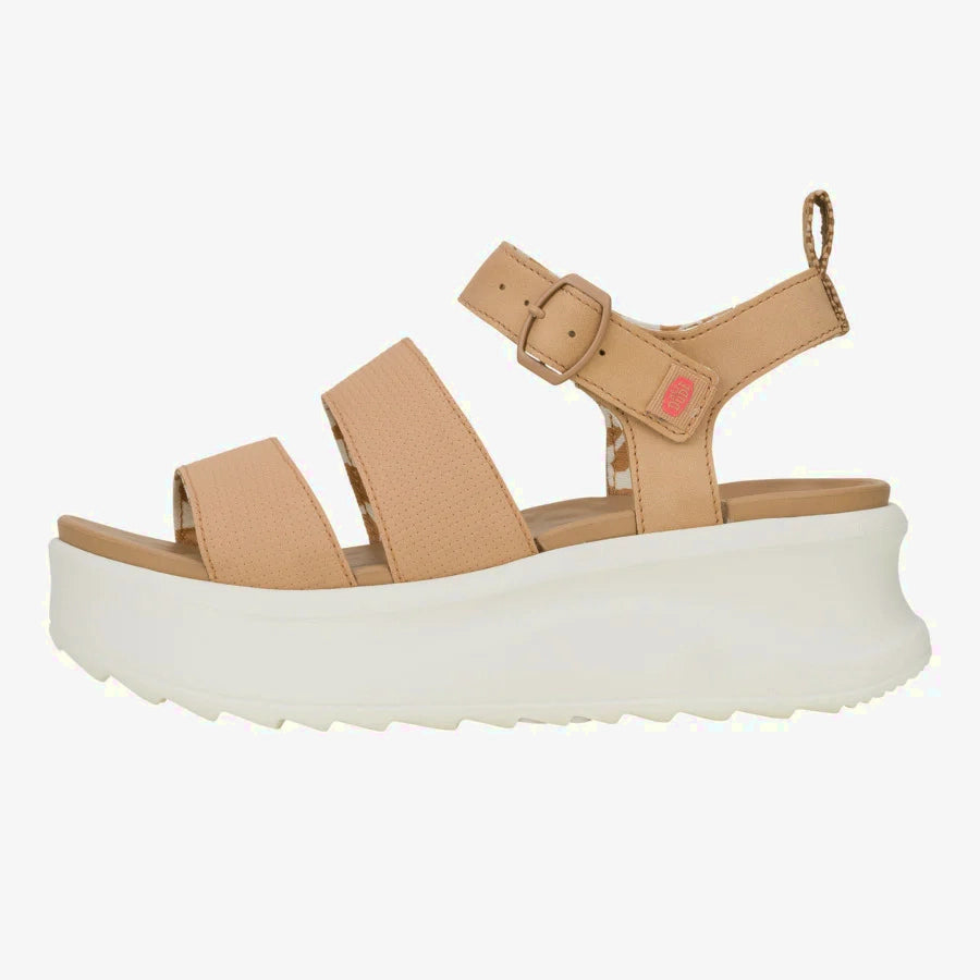 Hey Dude Womens Delray Buckle Classic Tan