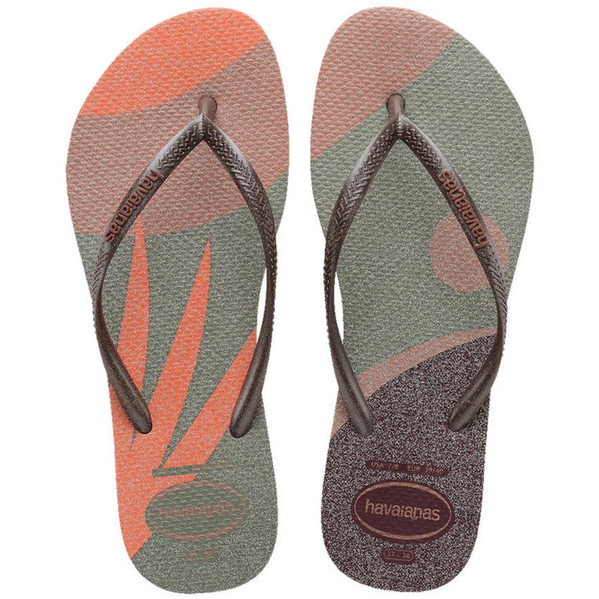 Havaianas Womens Slim Palette Glow Crocus Rose