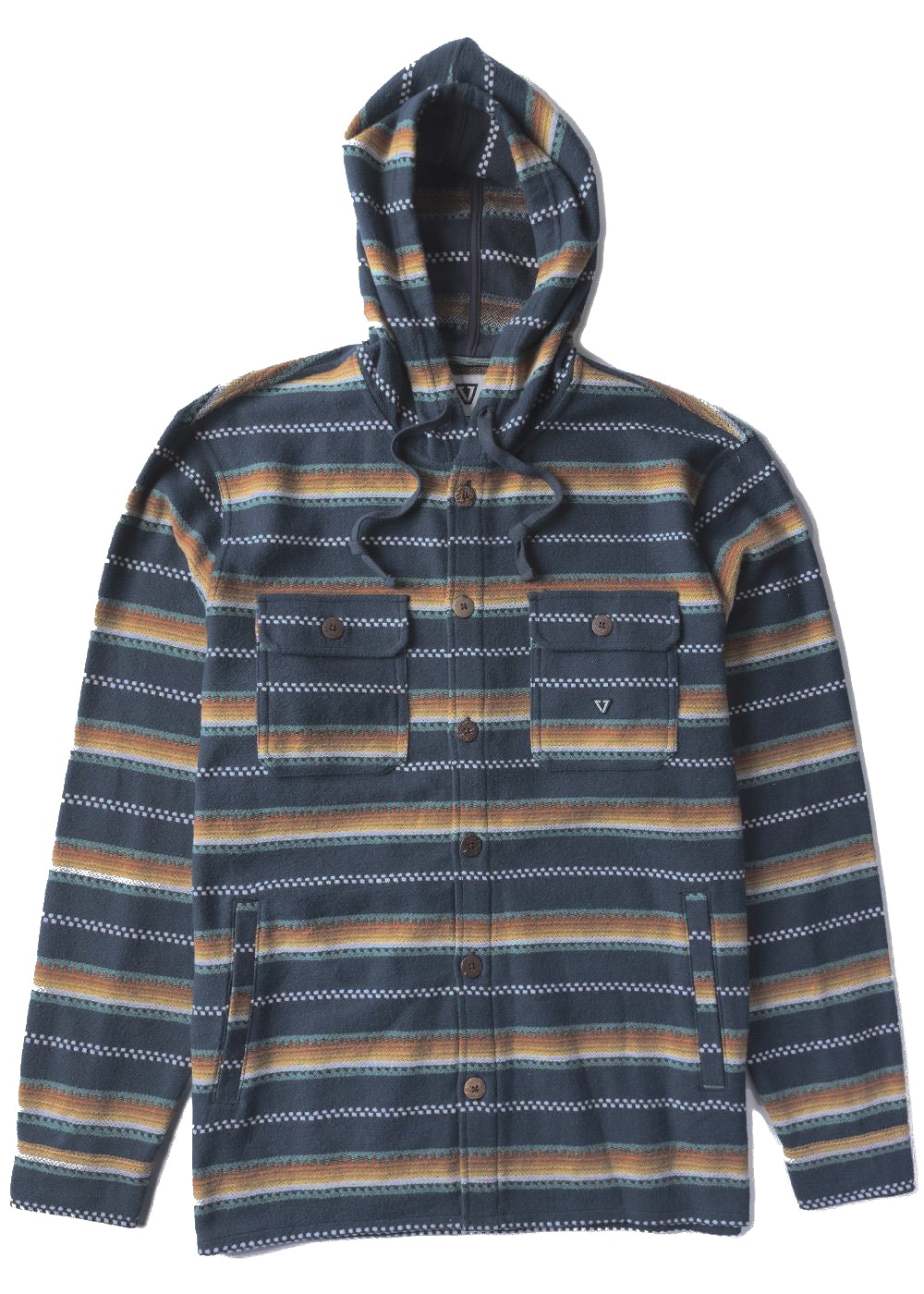 Vissla Mens Descanso Shirt Jacket Dark Naval